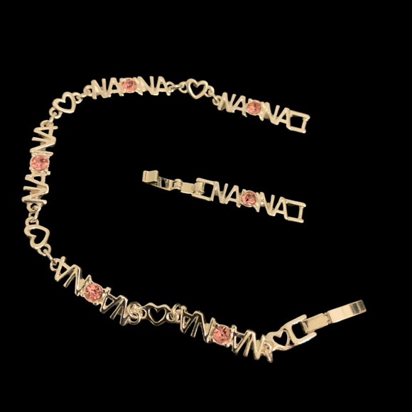 nro | Jewelry | Nro Vintage New Grandma Nana Silver Bracelet Wpink ...